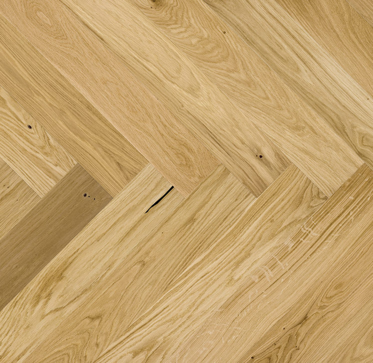 Oak Bright Herringbone 130 - Barlinek