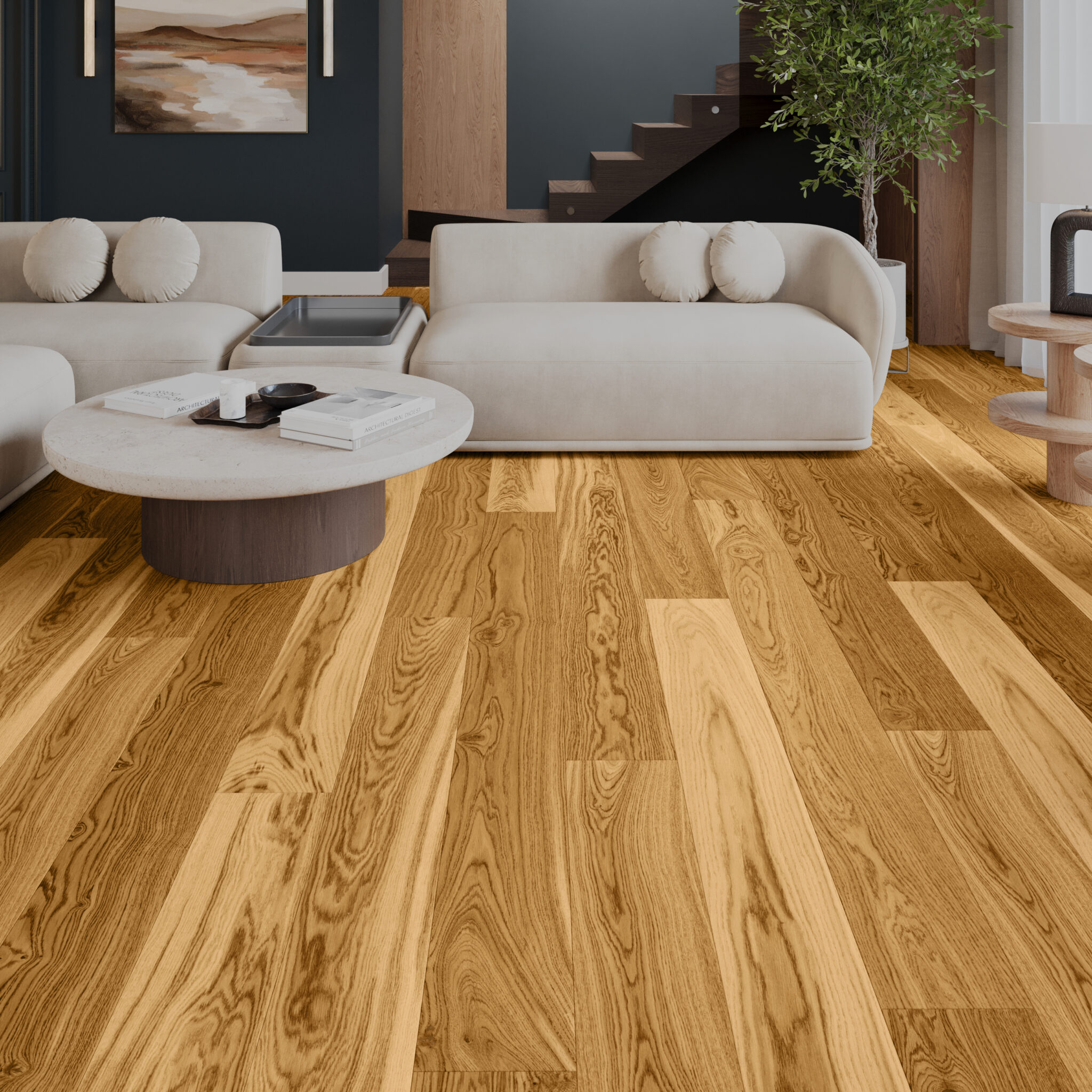 → Podłogi dębowe, deska dębowa podłogowa, dąb 100% drewna - Barlinek