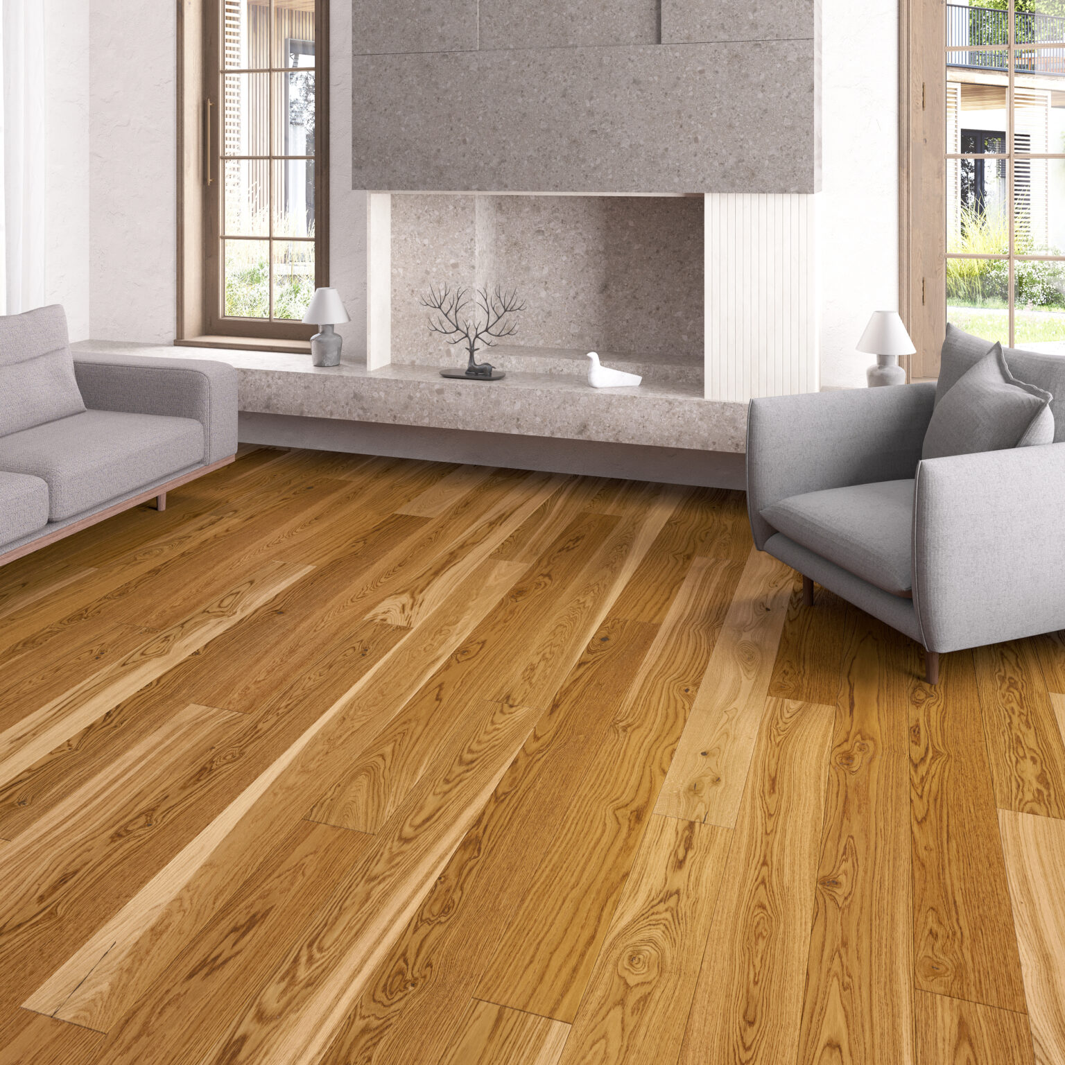 → Podłogi dębowe, deska dębowa podłogowa, dąb 100% drewna - Barlinek